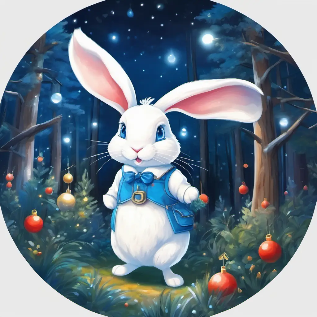 Bedtime Story | The Tale of the Magical White Rabbit in Blue Overalls