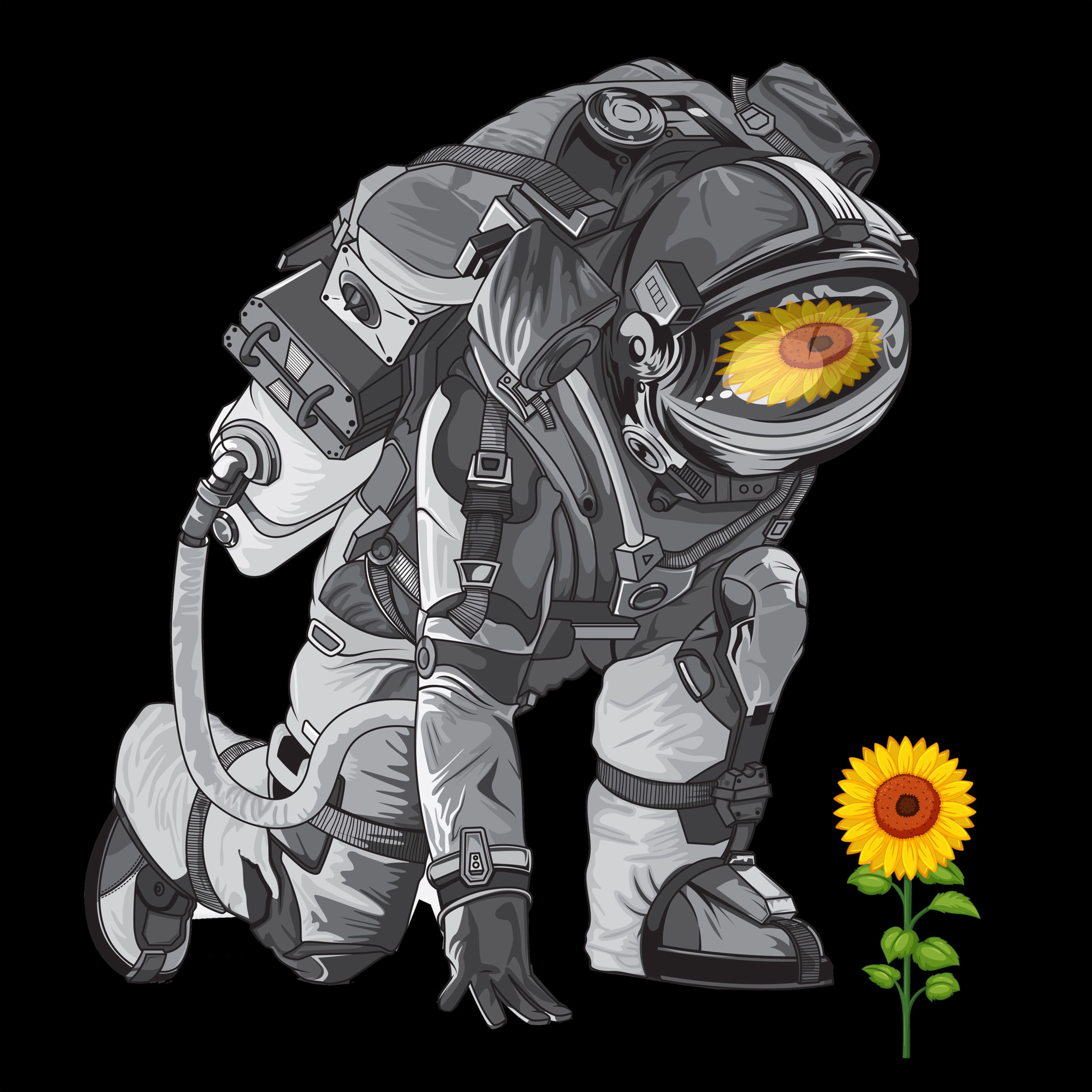 ASTRONAUT SUNFLOWER | Original-NFT