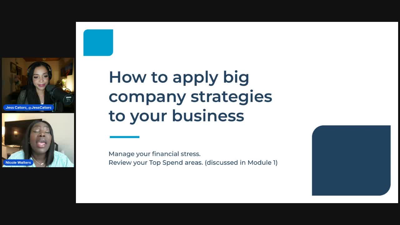 Live Session #3 - The One Corporate Financial Strategy to Grow and ...