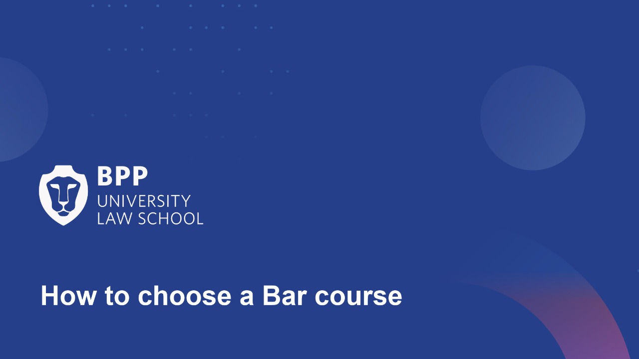 How to choose a Bar course
