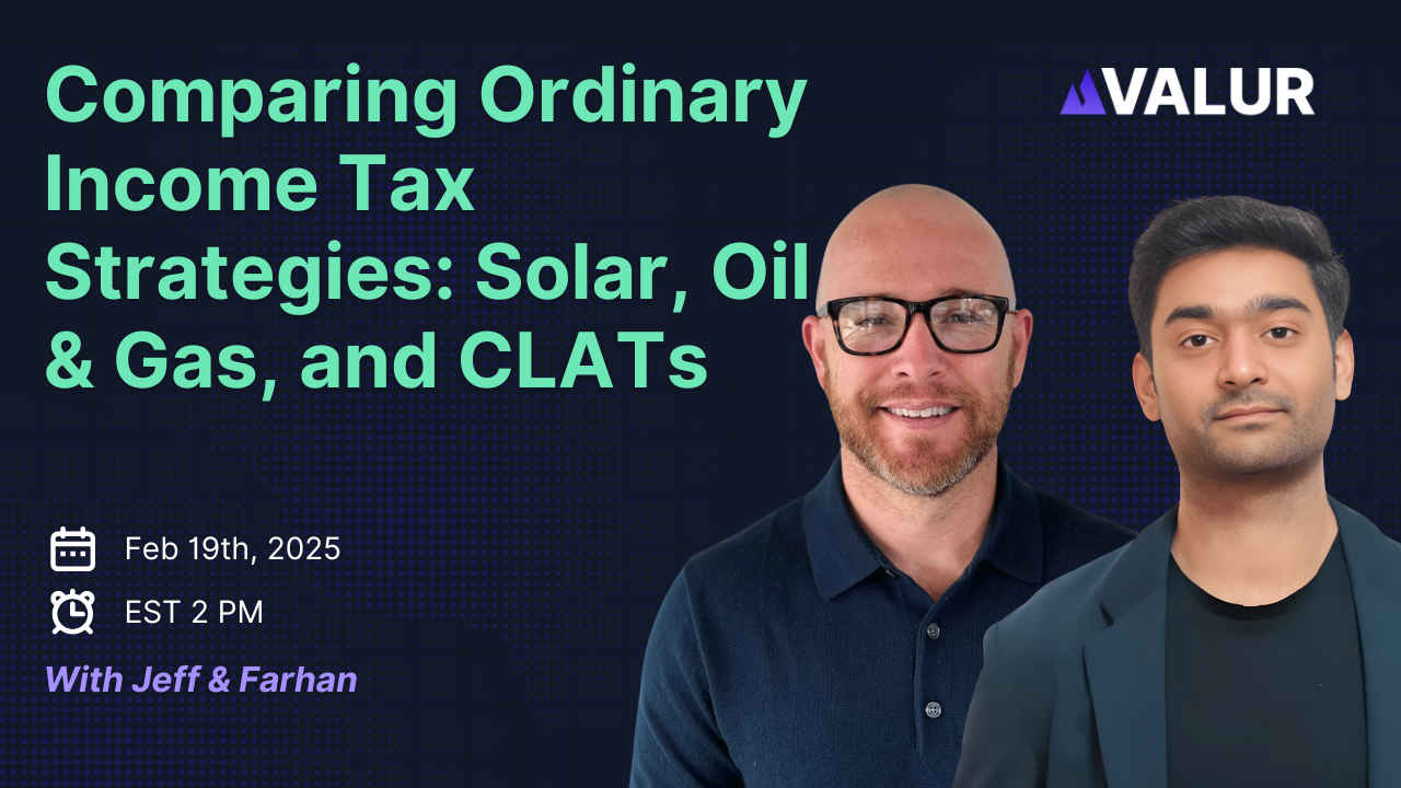 Comparing Ordinary Income Tax Strategies: Solar, Oil & Gas, and CLATs