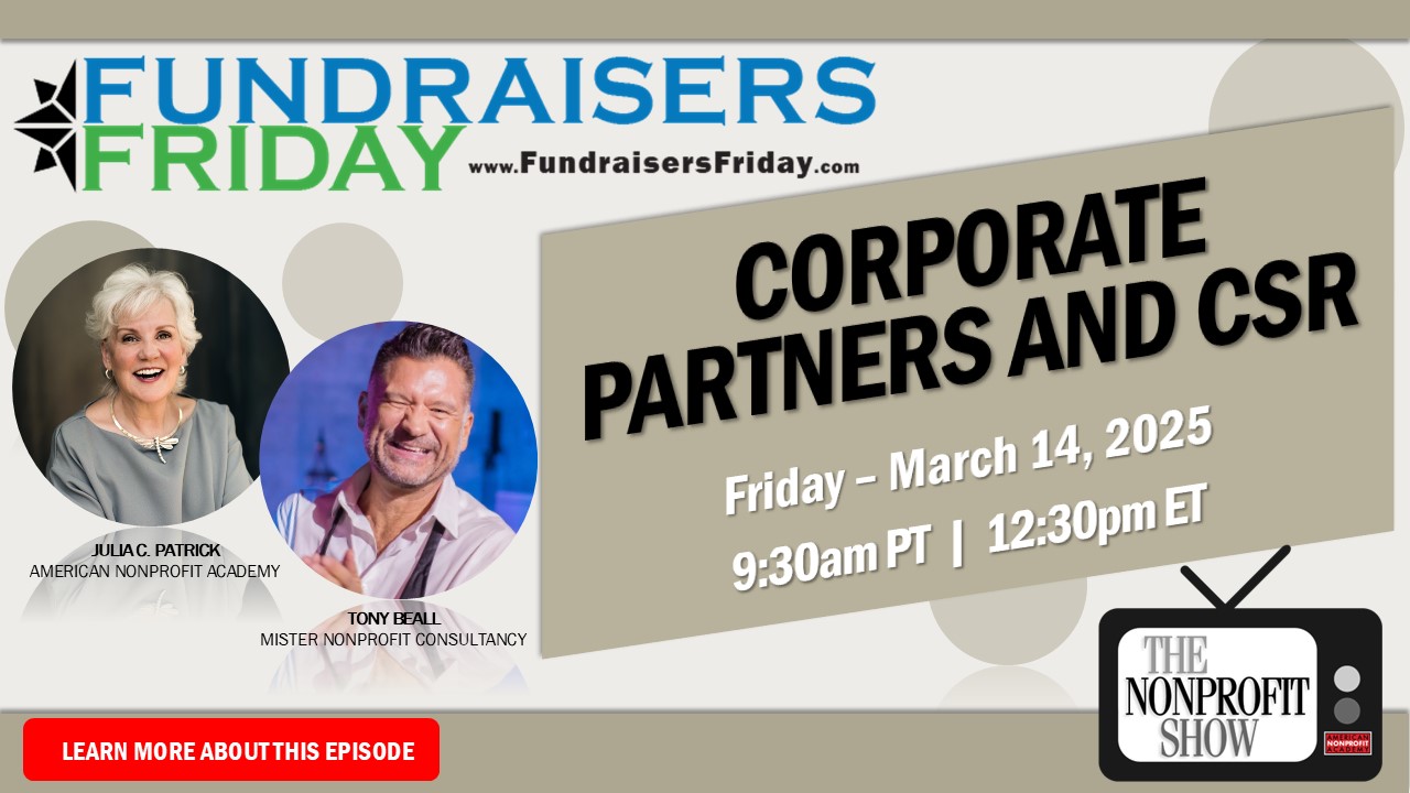 Fundraisers Friday - Corporate Partners and CSR