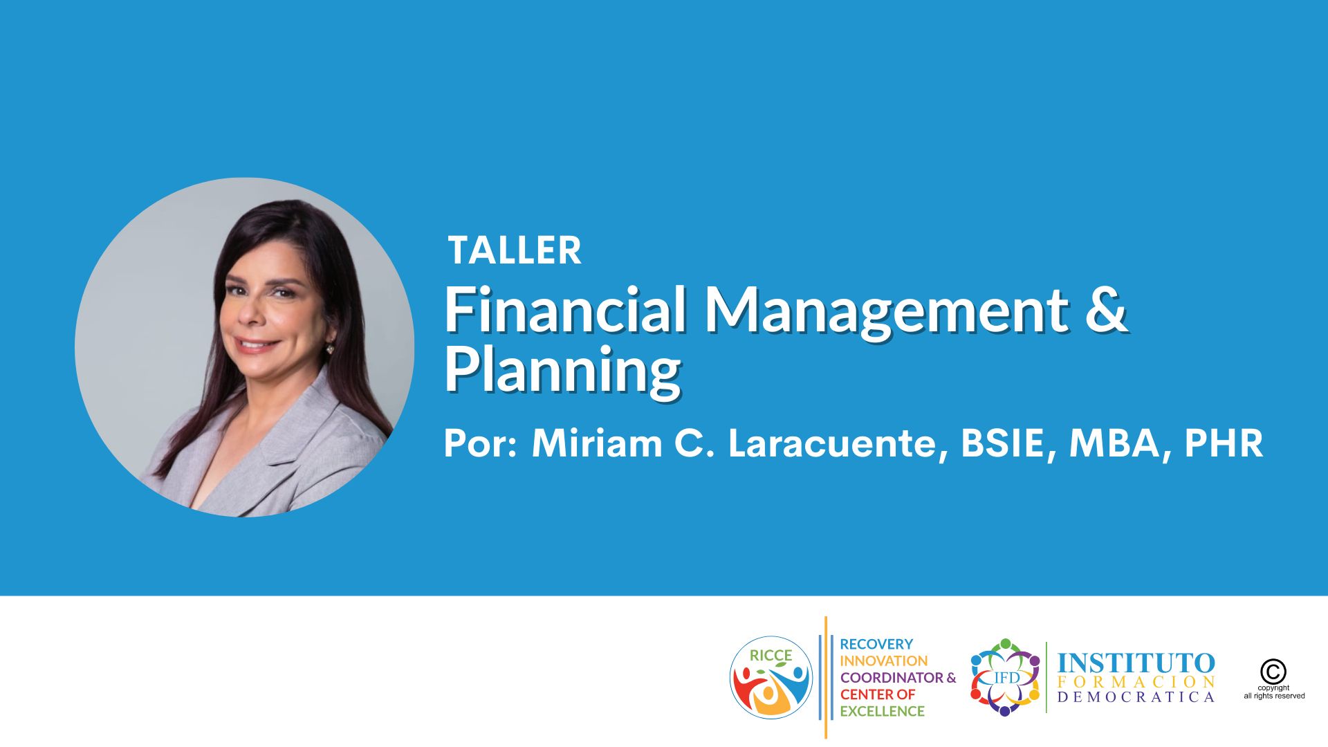 Taller: Financial Management & Planning - Miriam C. Laracuente (Lara ...