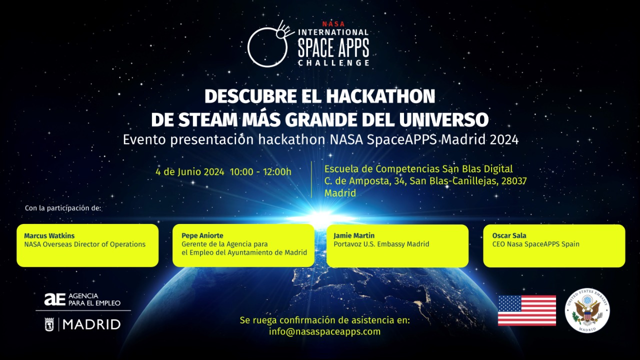 Evento presentación hackathon NASA Space APPS