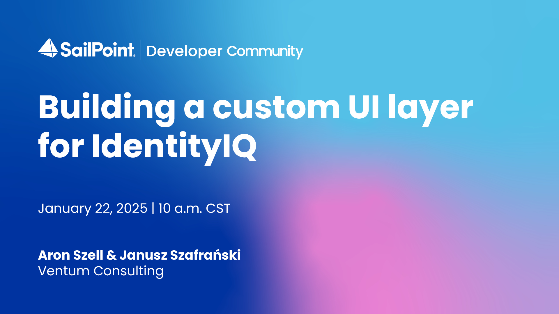 Building a custom UI layer for IdentityIQ