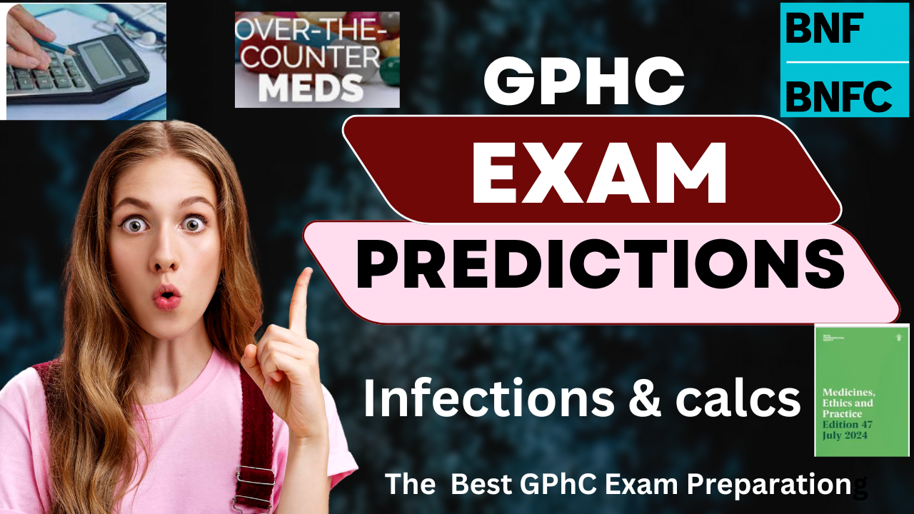 GPhC Exam Predictions (Infections/Calculations) Exam Focus Areas