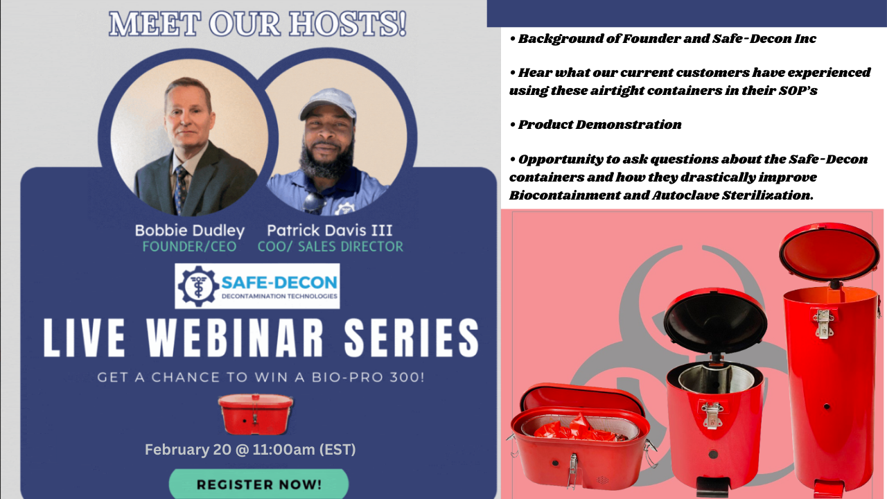 Safe-Decon's Live Event Series Launch