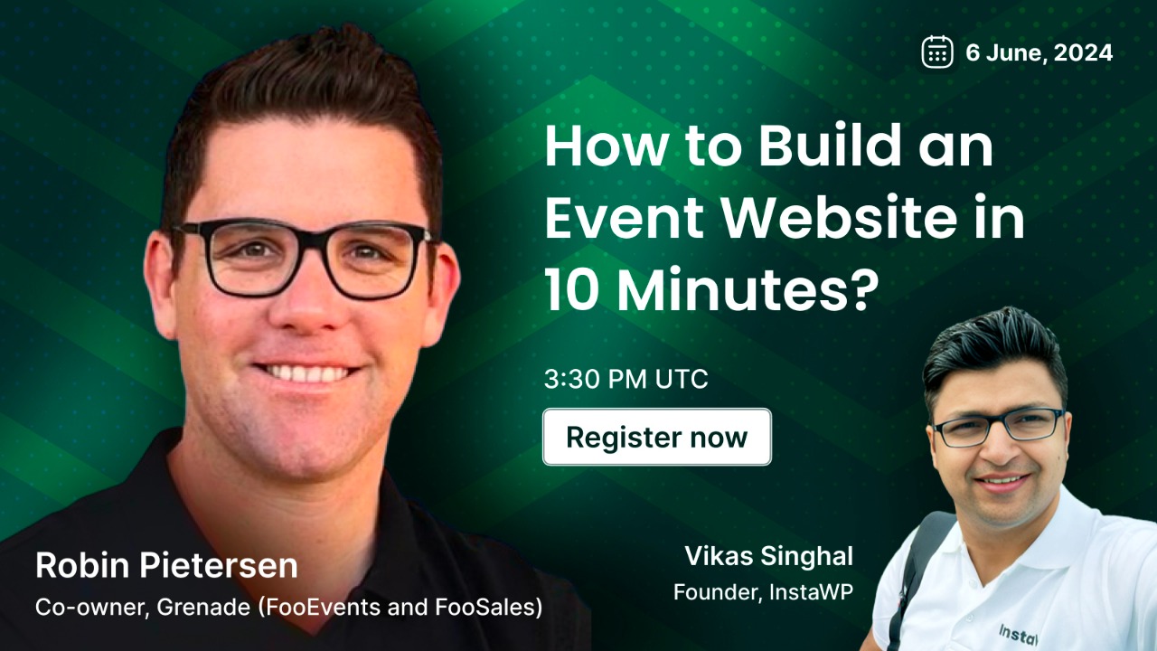 How to Build an Event Website in 10 Minutes?