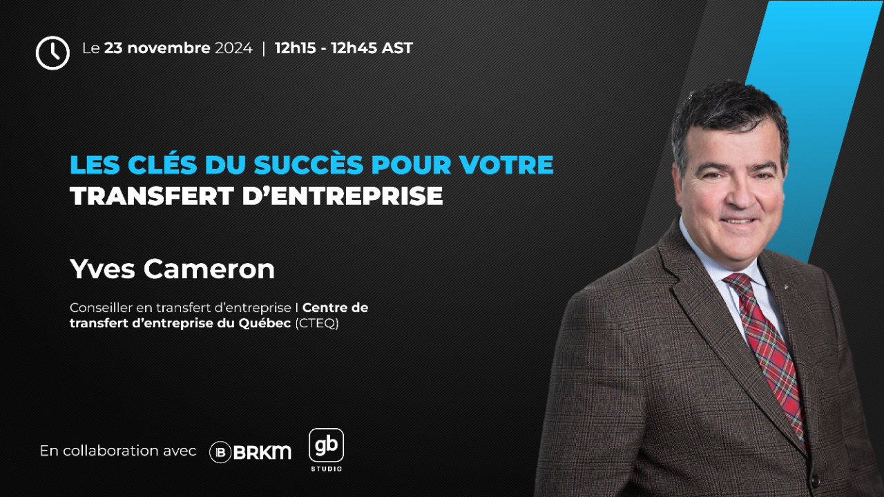 Yves Cameron - CTEQ - Les clés du succès pour votre transfert d ...