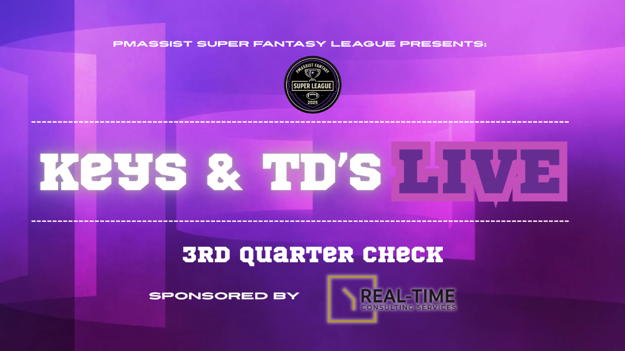 Keys & TDs LIVE - 3rd Quarter Check