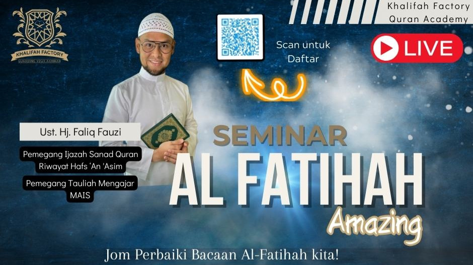 Seminar Al-Fatihah Amazing SAFA 13 Jan 2024