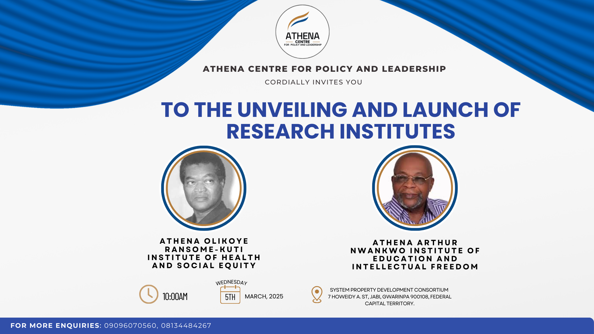 Athena Centre Launches Research Institutes