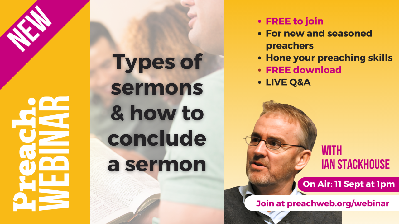 Preaching Webinar | Mastering Sermon Types and Powerful Conclusions ...