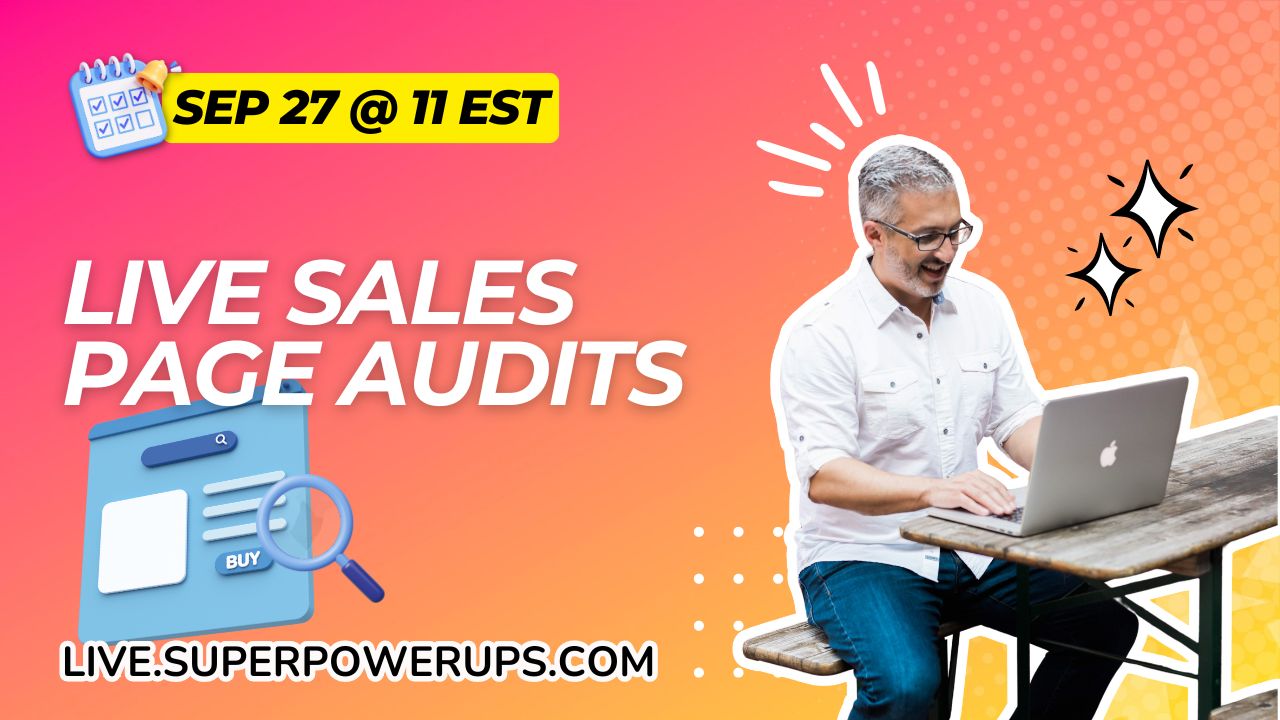 Live Sales Page Audits