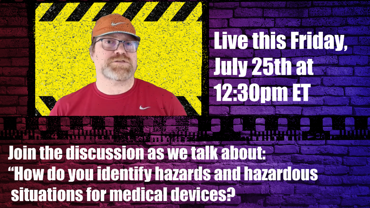 How do you identify hazards and hazardous situations for medical devices?