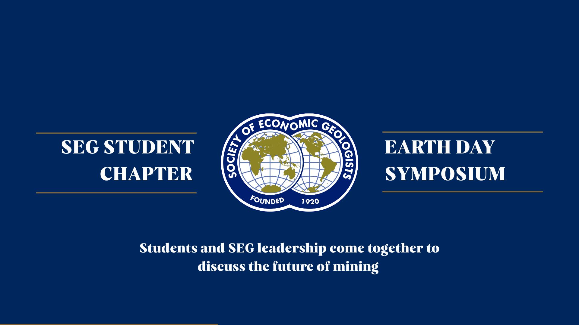 2025 SEG Student Chapter Earth Day