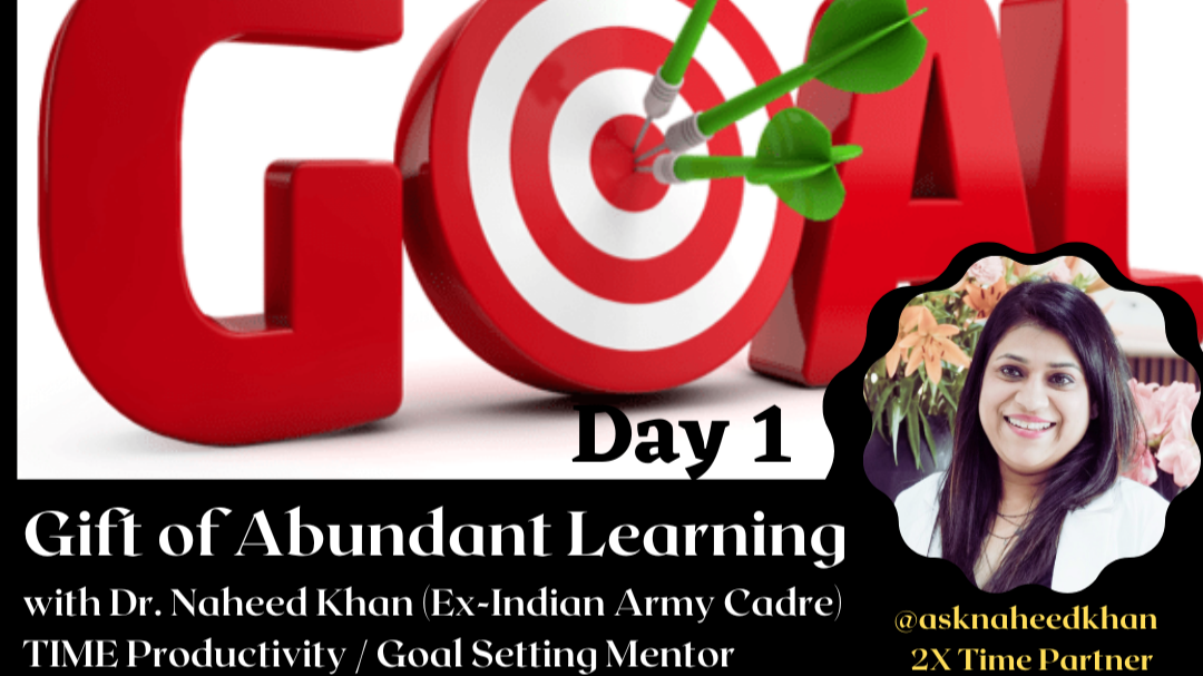 Day 1 Green Gook Book Goal Setting By Dr. NK