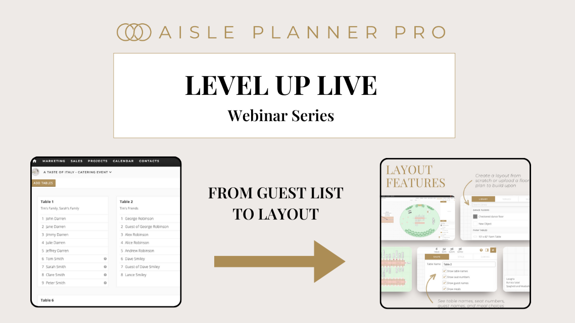 Level Up Live: From Guest List to Layout