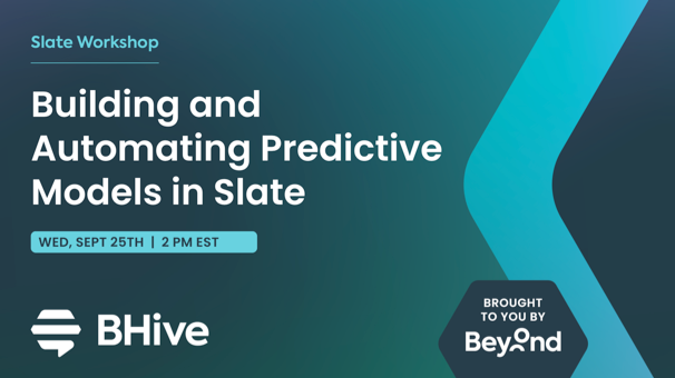 Building and Automating Predictive Models in Slate