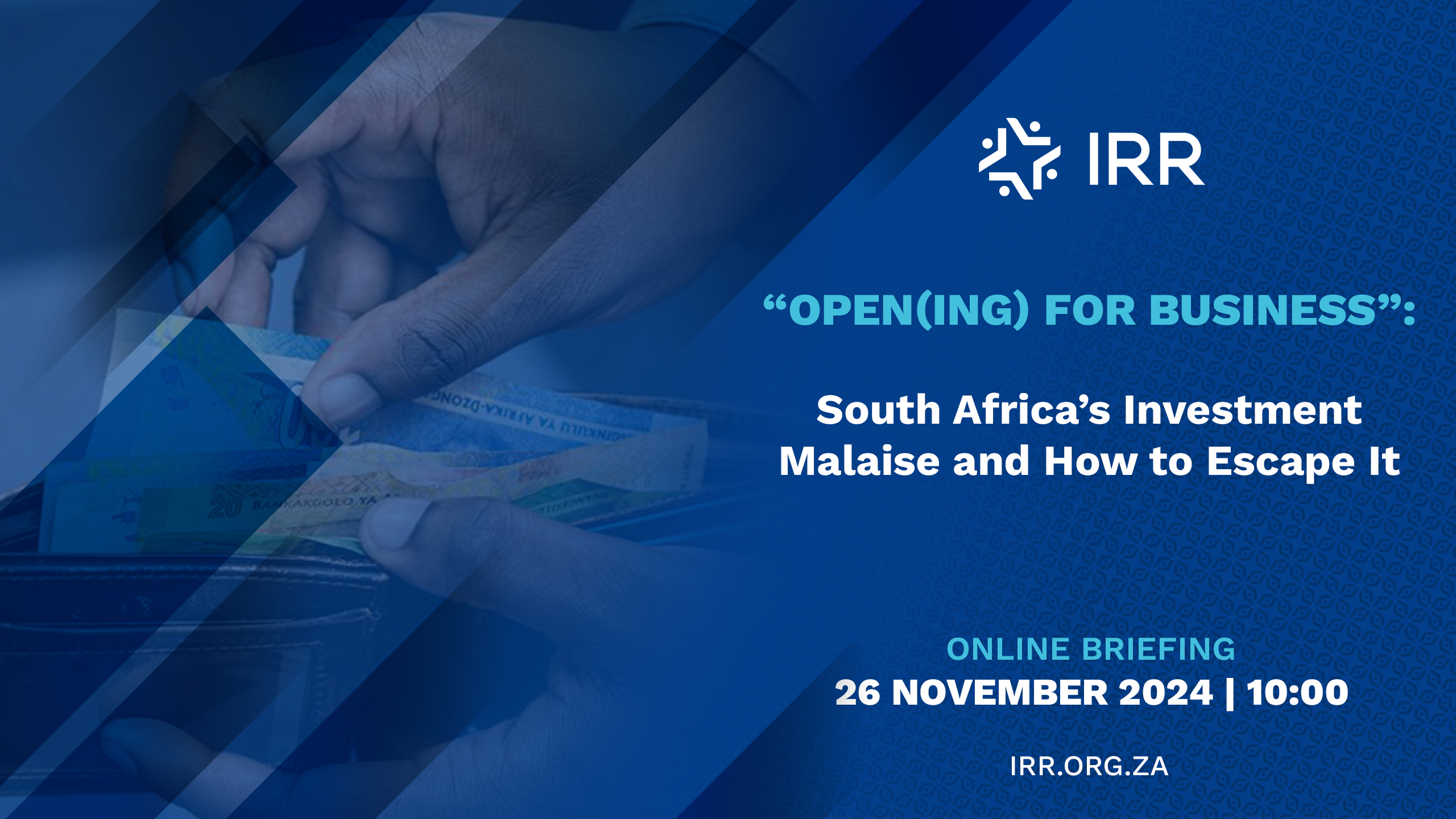 Open(ing) for business: South Africa’s investment malaise and how to escape it | The IRR's ...