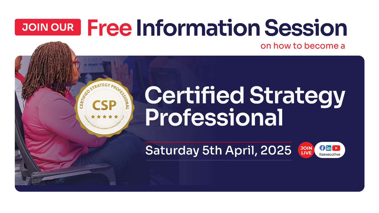 FREE INFORMATION SESSION ON CERTIFIED STRATEGY PROFESSIONAL