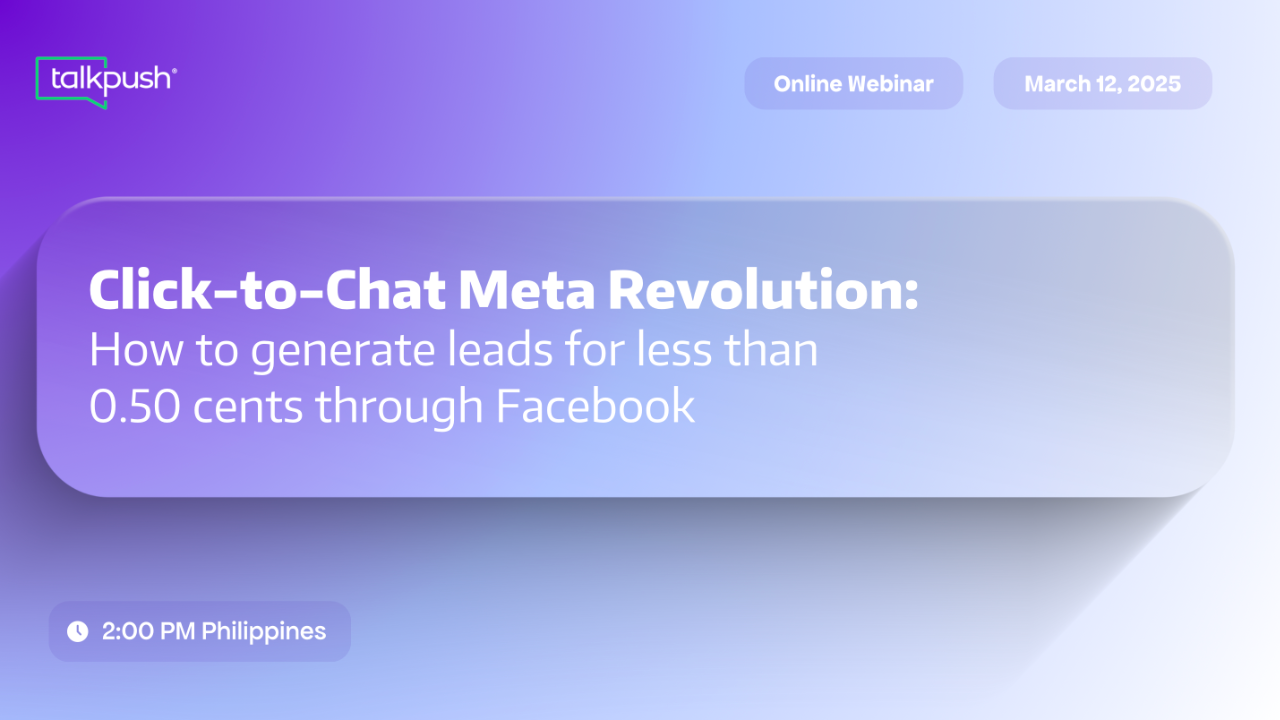 Click-to-Chat Meta Revolution: How to generate leads for >0.50 through FB