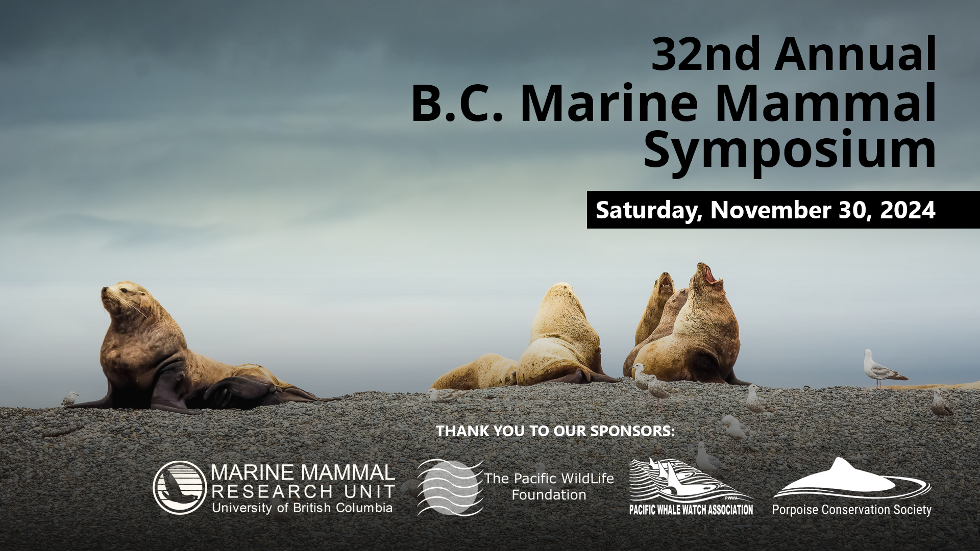 32nd Annual BC Marine Mammal Symposium