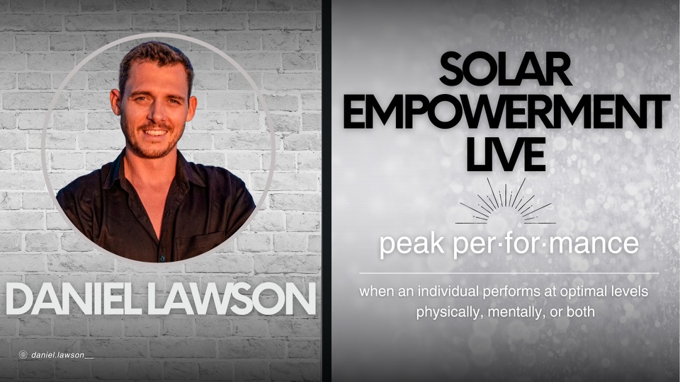 🌟 Daniel Lawson on "Solar Empowerment Live" - November 13th 🌟