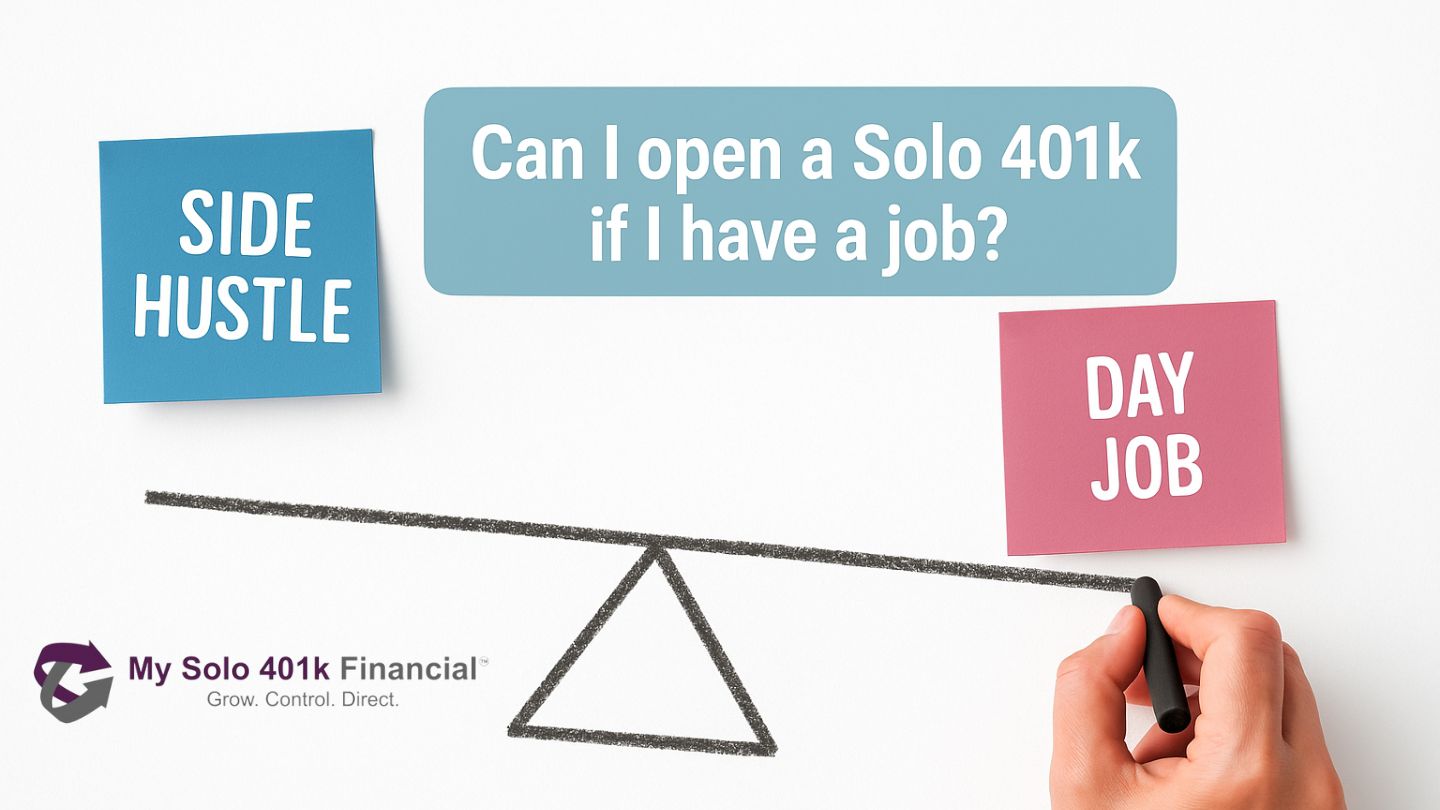 Can I open a Solo 401k if I have a job?