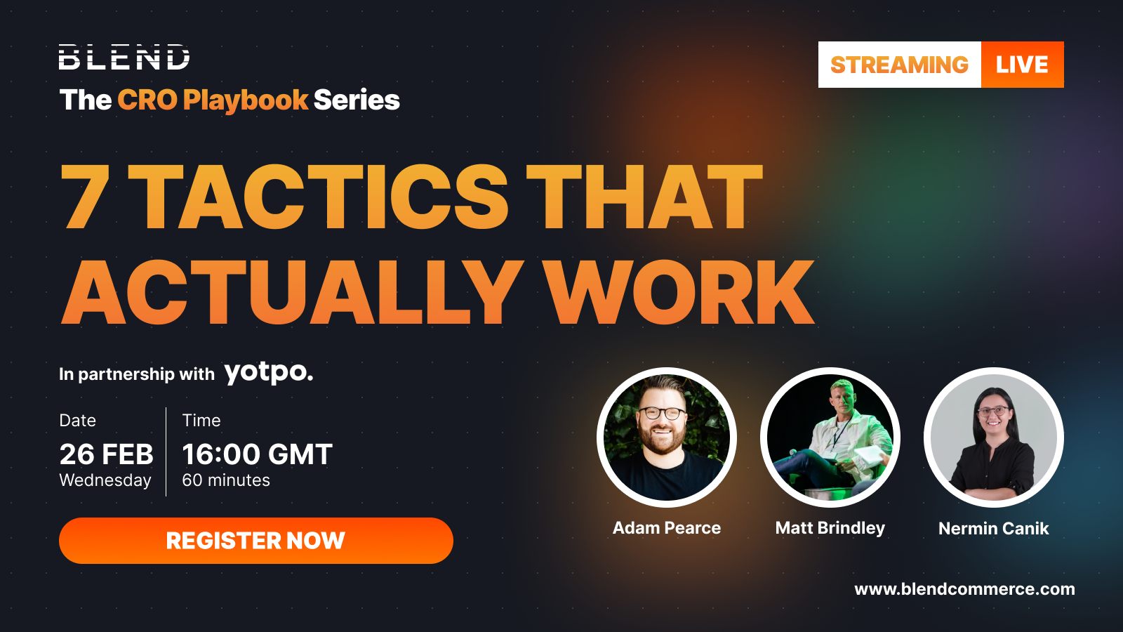 THE CRO PLAYBOOK: 7 Tactics That Actually Work (LIVE WEBINAR)