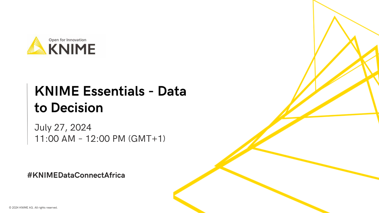 KNIME Essentials - Data to Decision