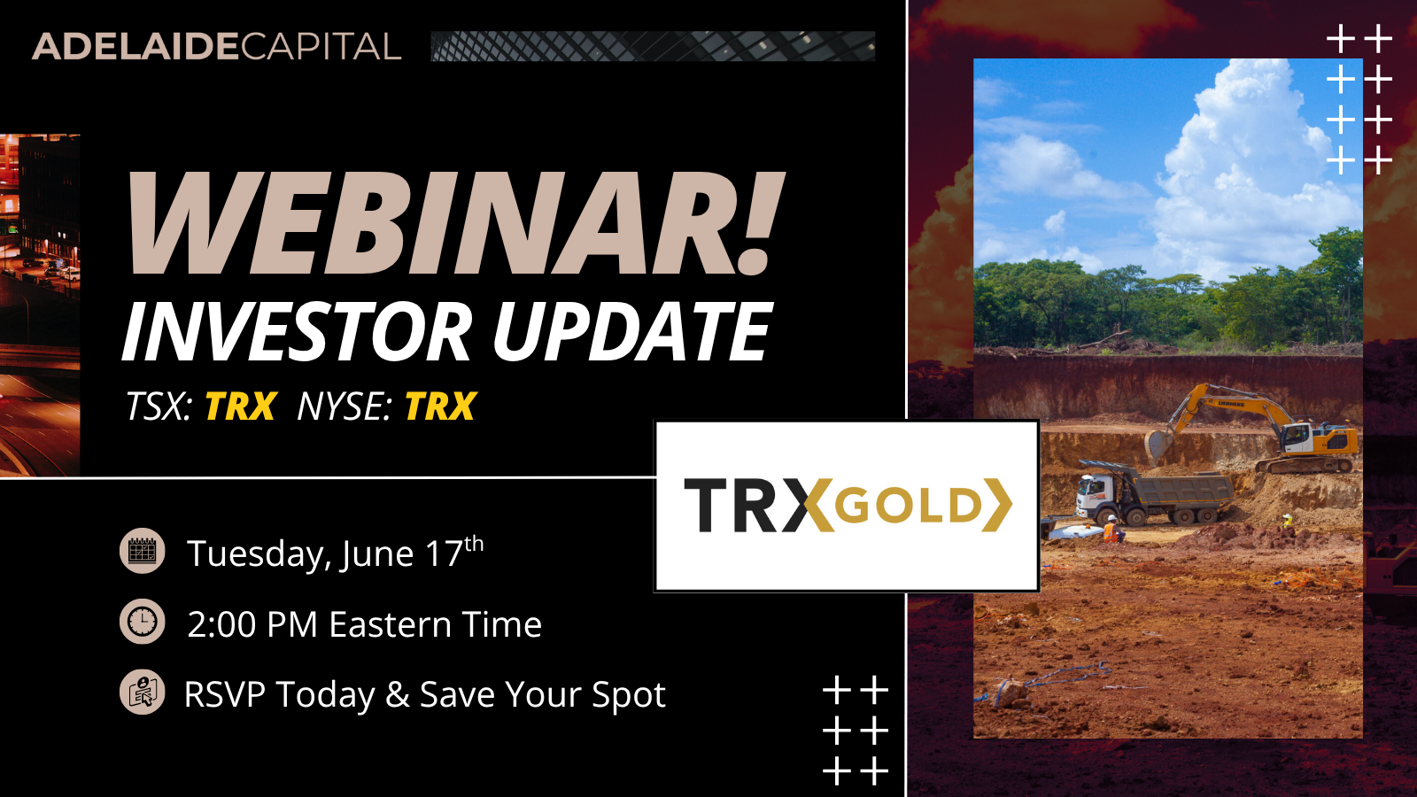 TRX Gold Investor Update Webinar