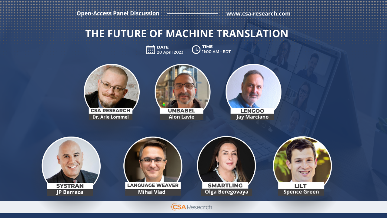 Open Discussion: The Future of Machine Translation