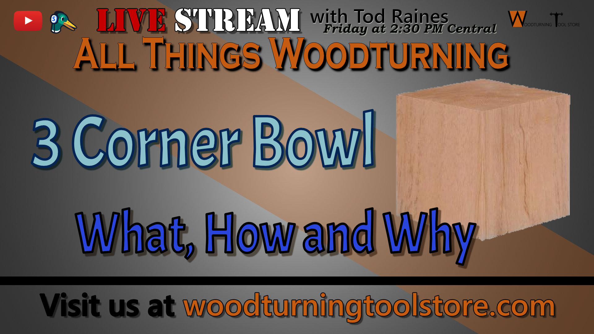 All Things Woodturning - a 3 corner bowl