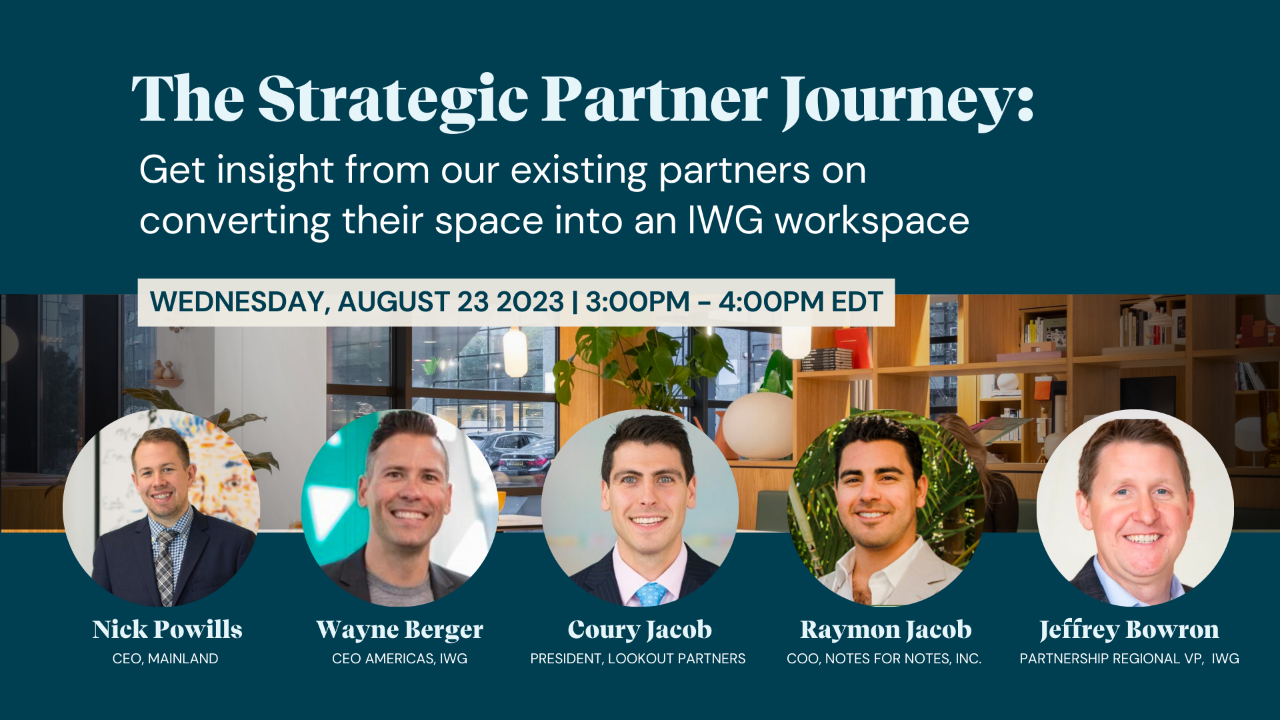 IWG | The Strategic Partner Journey: Get insight from our existing ...