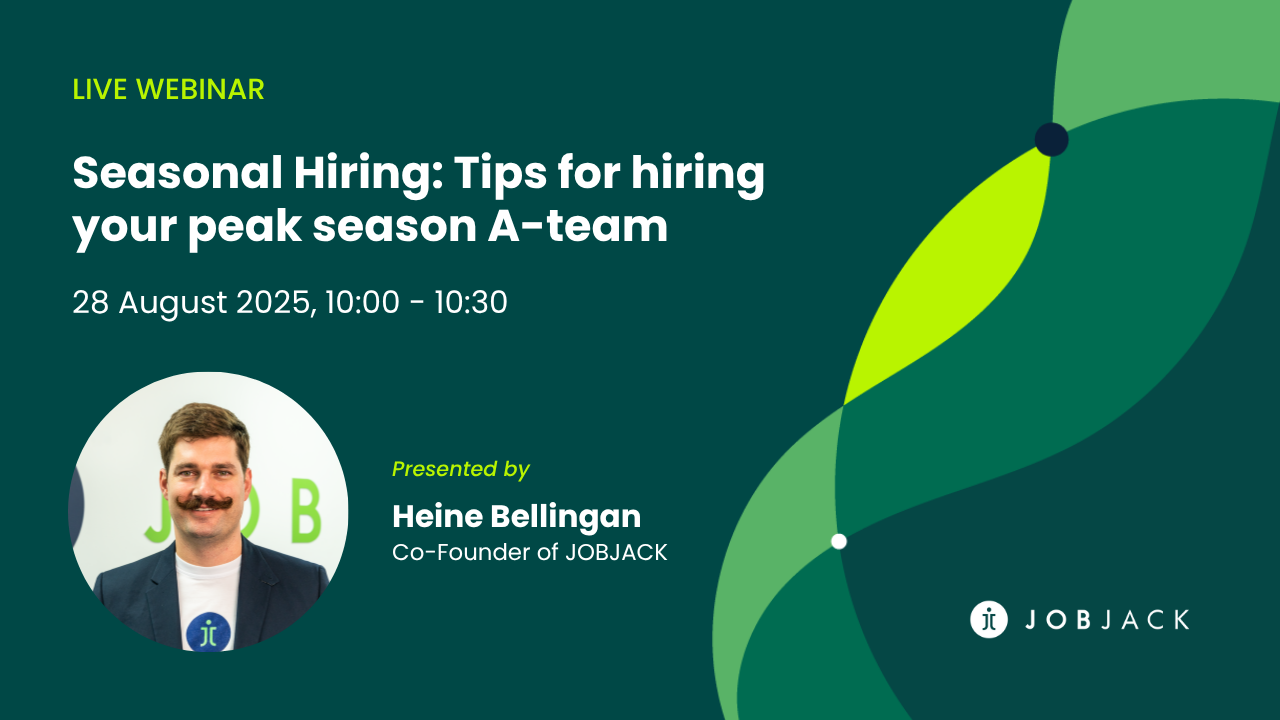 [LIVE WEBINAR] Seasonal Hiring: Tips for hiring your peak season A-team