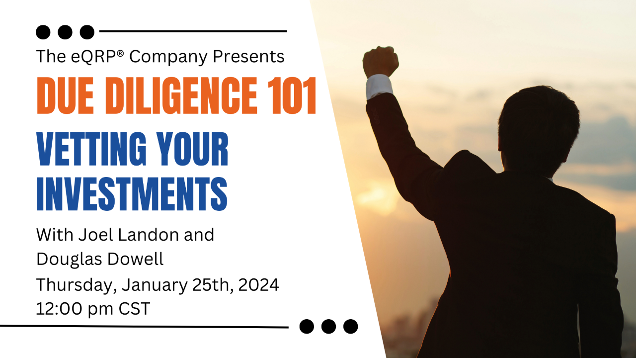 Due Diligence 101: Vetting Your Investments with Joel Landon and ...