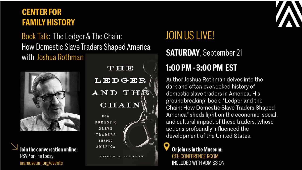 How Domestic Slave Traders Shaped America with Joshua Rothman