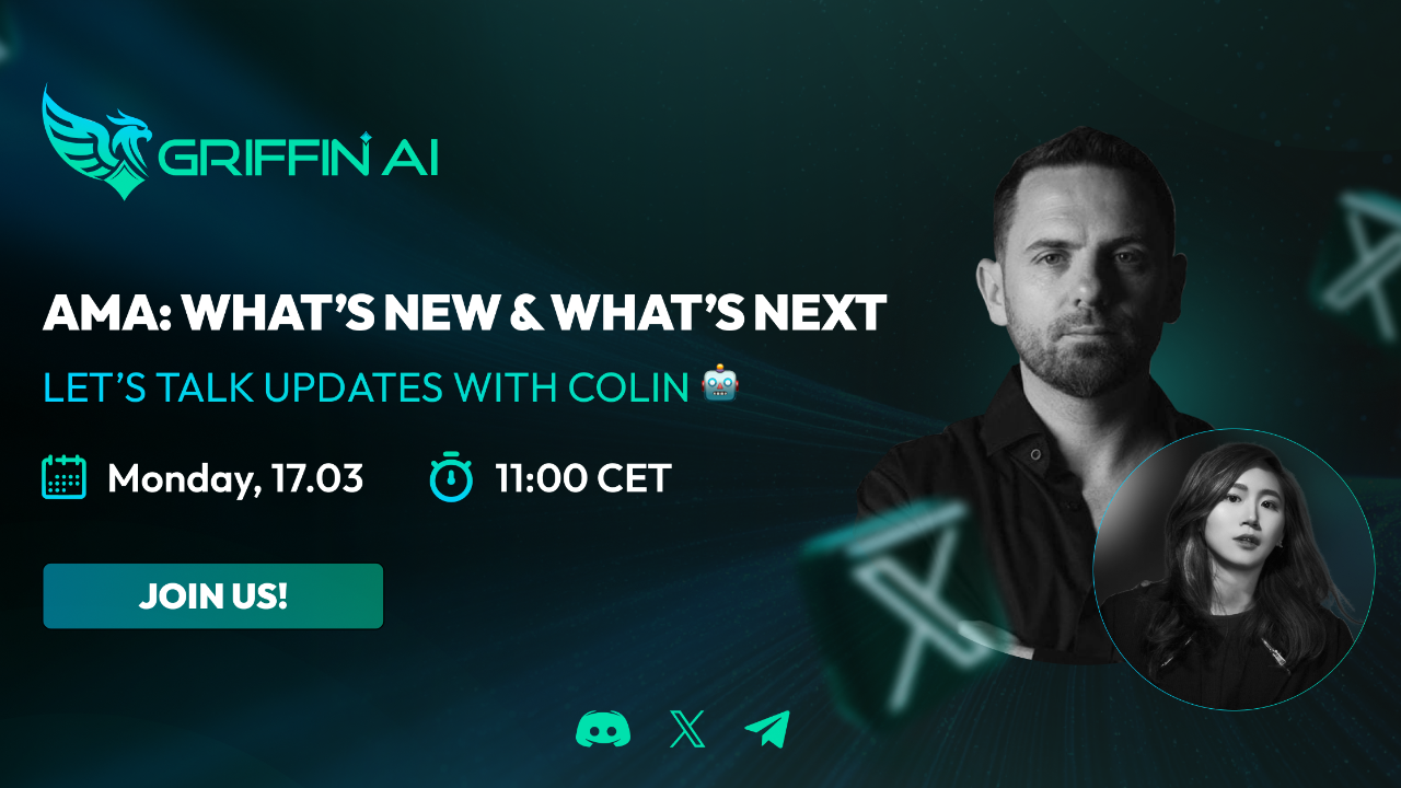 🚨 GRIFFIN AI VIDEO AMA LIVE DEBUT! Let’s build #1 AI Agents together! LFG 🚀
