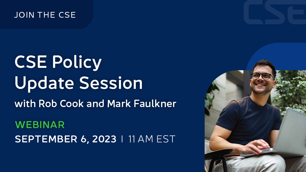 CSE Policy Update - Virtual Presentation