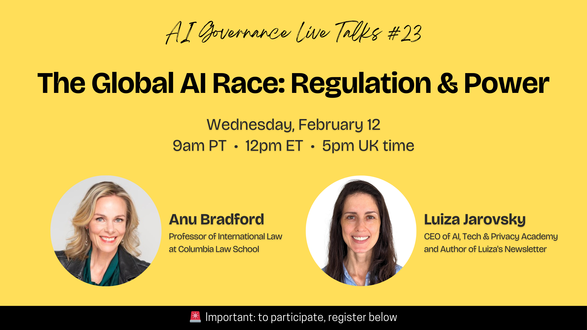 The Global AI Race: Regulation & Power