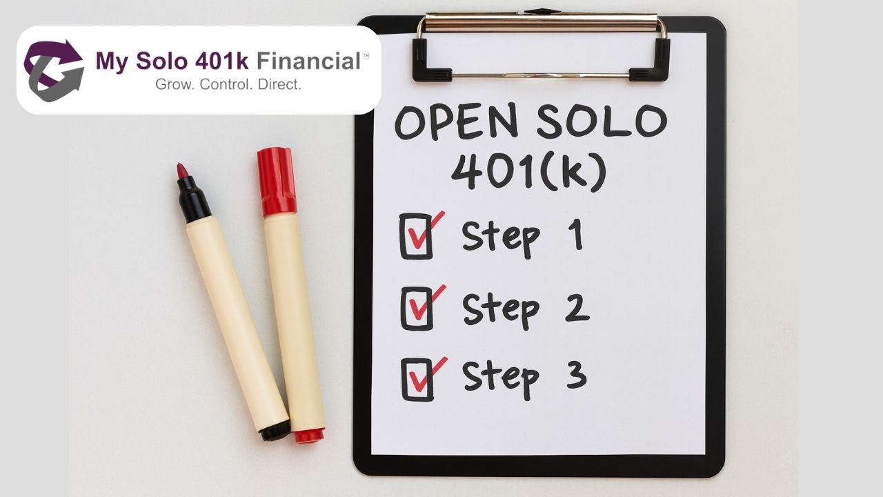 How do self-employed people open solo 401k plans?