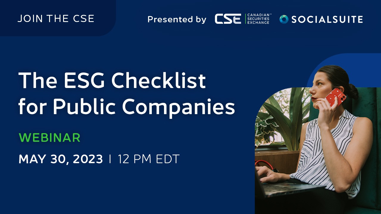 The ESG Checklist for Public Companies (Live Webinar)