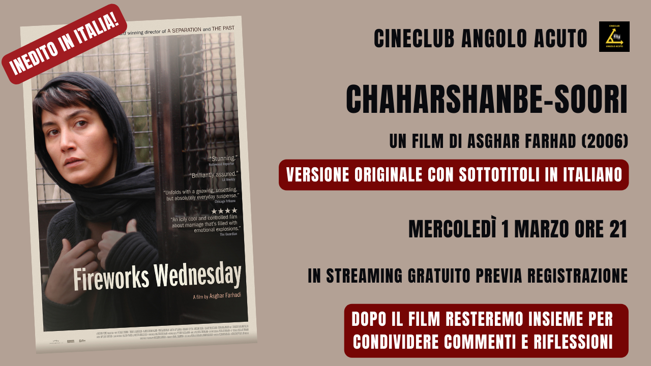 Cineclub Angolo Acuto: Chaharshanbe-soori (Fireworks wednesday)