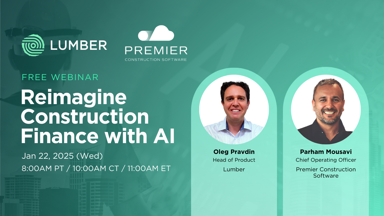 Reimagine Construction Finance with AI