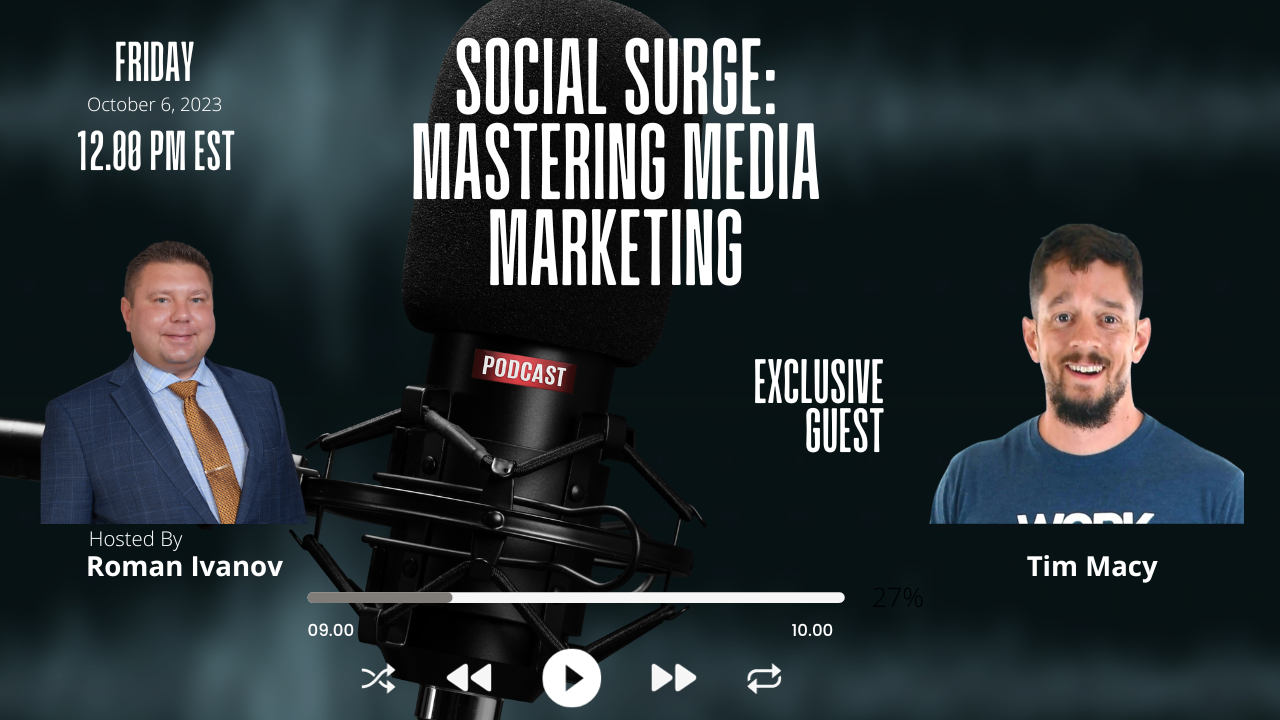 Social Surge: Mastering Media Marketing with Tim Macy!
