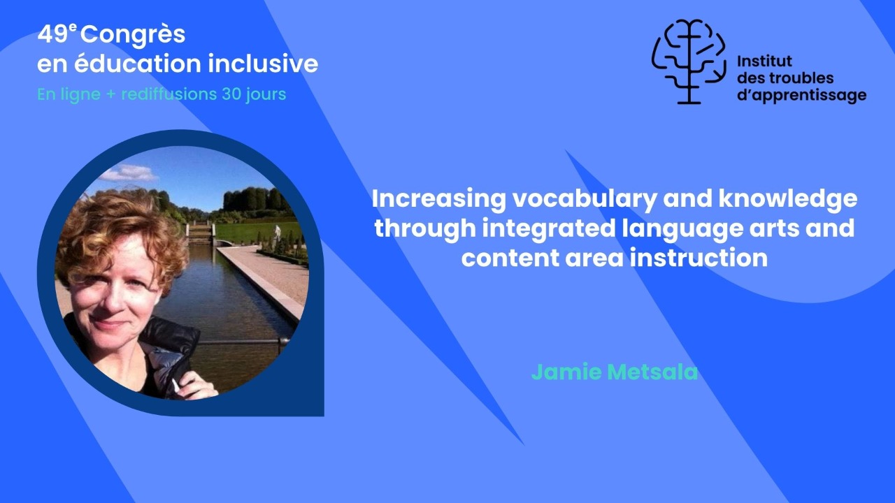 21A - Increasing vocabulary and knowledge through integrated language ...