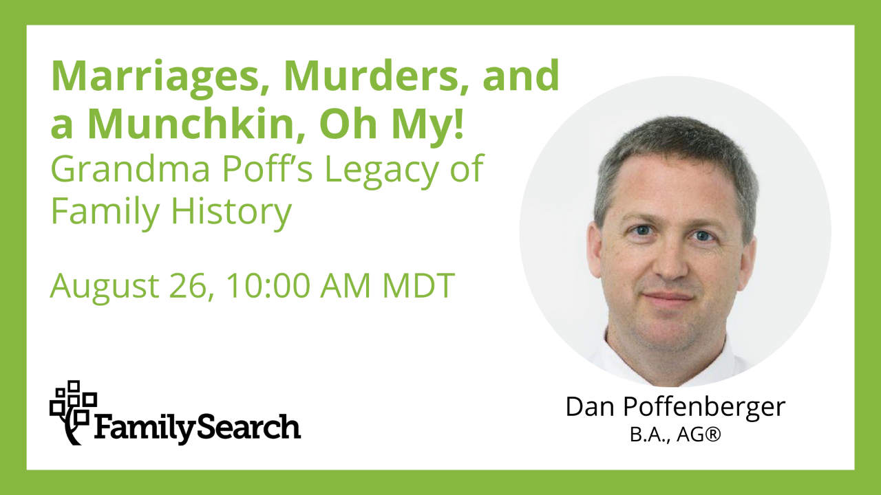 Marriages, Murders, and a Munchkin, Oh My! Grandma Poff’s Legacy of ...