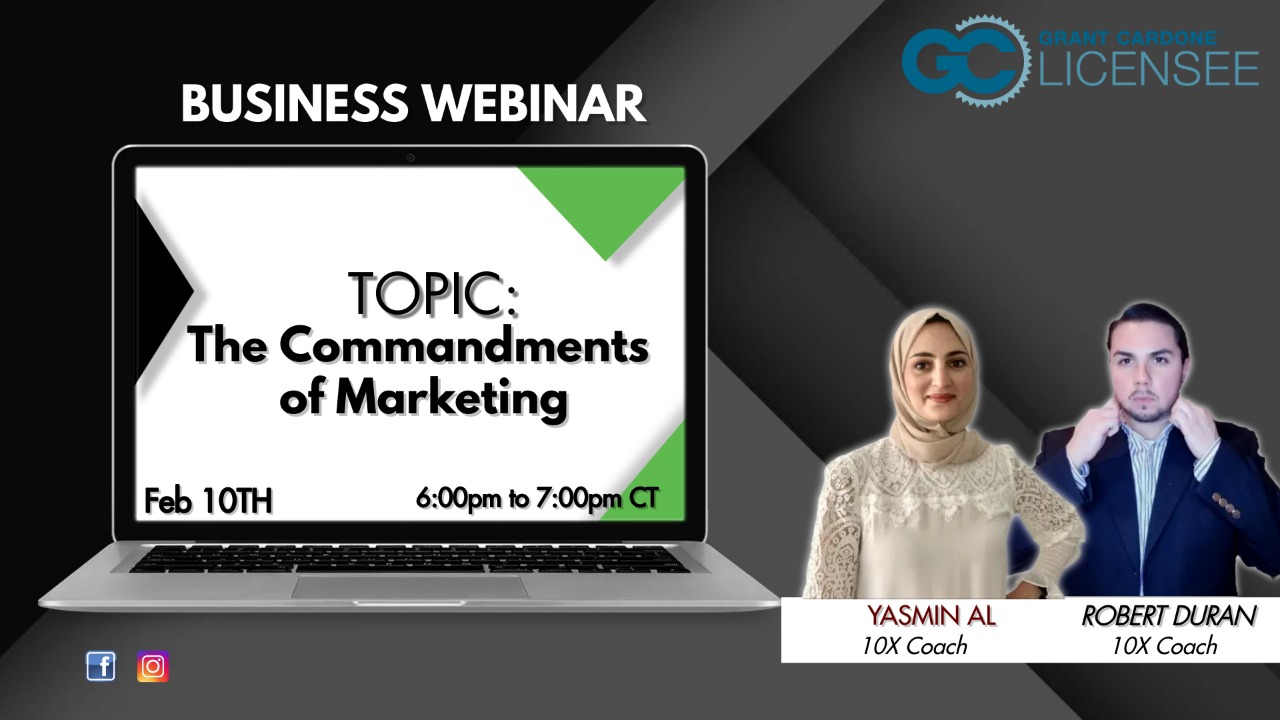 The Commandments of Marketing - Grant Cardone Licensees
