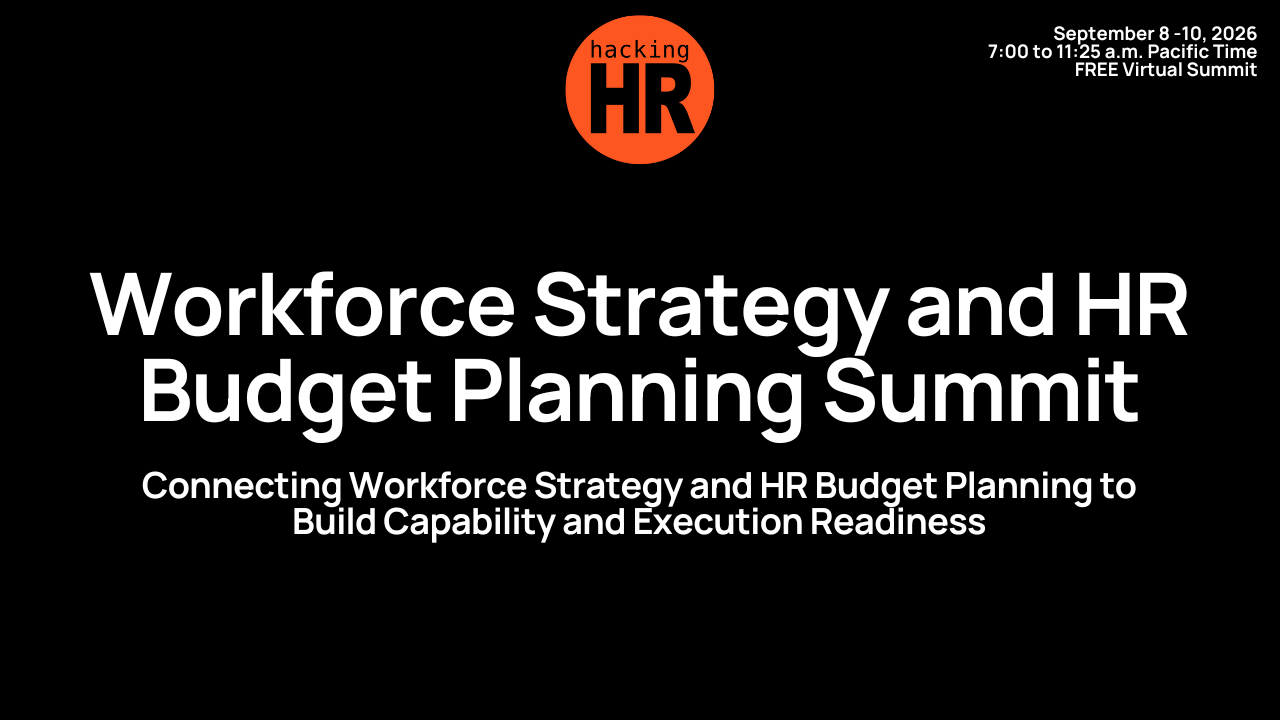 Workforce Strategy and HR Budget Planning Summit Day 1